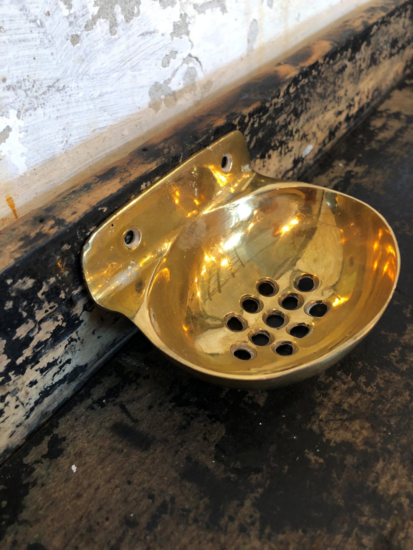 Recycled Brass Soap Dishes III Vintage Industries Recycled Brass Soap Dishes III Vintage Industries